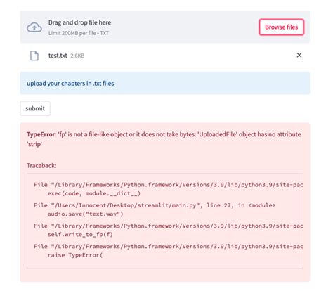 text to speech conversion error 🎈 using streamlit streamlit