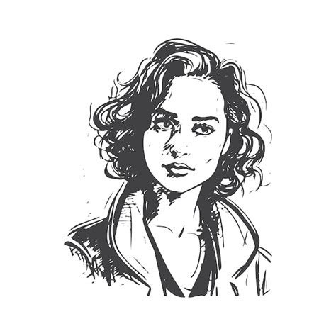 Boceto dibujado a mano una sola línea arte vintage persona uso para