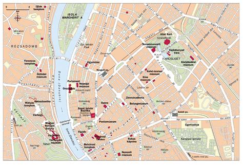 Cartina Budapest Con Monumenti Cartina Brasile
