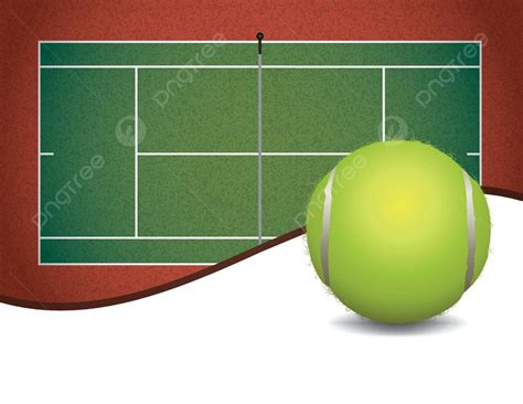 Cancha De Tenis Y Pelota Ilustración De Fondo Wimbledon Texturizado