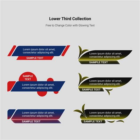 Premium Vector Geometric Modern Lower Third Banner Template