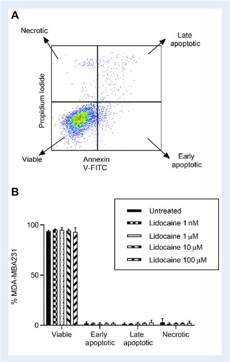 MDA MB 231 Cell Viability After Lidocaine Treatment A Gating