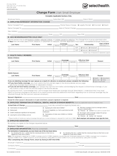 Fillable Online Selecthealth OrgformsrxreimbursementP O Box 30192