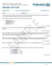 Itech Sample Lab Test Sem Pdf Itech Foundations Of