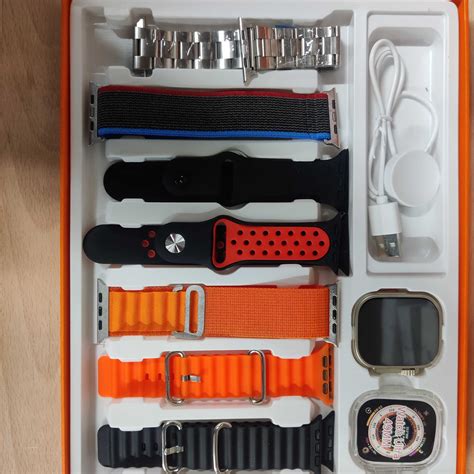 Смарт часовник 2023 New smart watch S100 ultra 7 in 1 strap HD гр