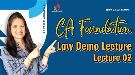 Lecture 2 CA Foundation Law Demo Lectures Nov 22 May 23 Attempt