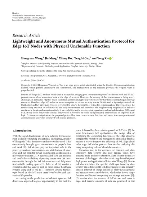 pdf lightweight and anonymous mutual authentication protocol for edge iot nodes with physical