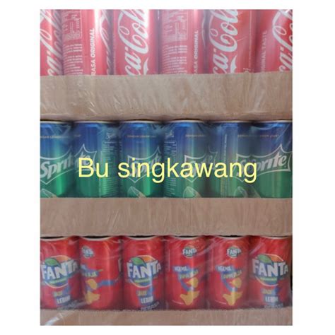 Jual Minuman Soda Kaleng Coca Cola Sprite Fanta A W 1 Dus Isi 24 Kaleng