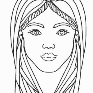 40 Desenhos De Rosto Feminino Para Imprimir E Colorir Pintar