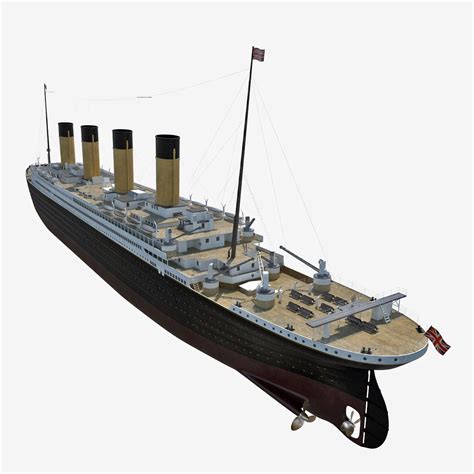 Rms Titanic D Model Ds C D Ma Obj Max Free D