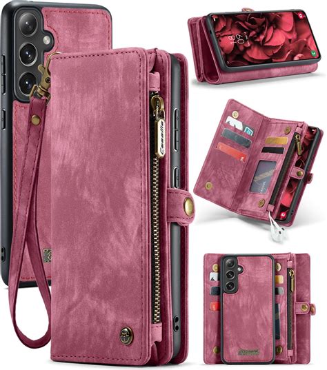 Kowauri Wallet Case For Samsung Galaxy S24 Plus Zipper Purse Folio