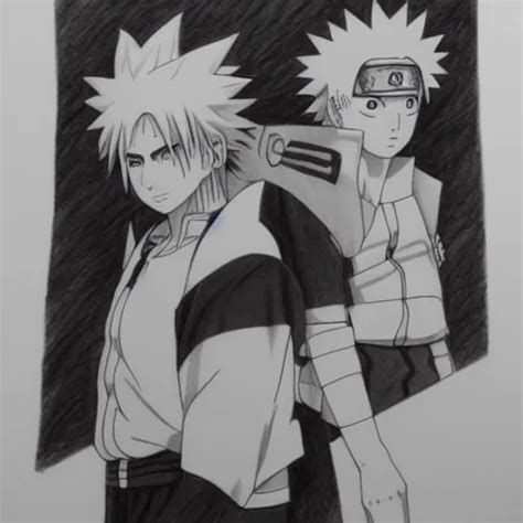Pencil Drawing Of Naruto And Sasuke Stable Diffusion