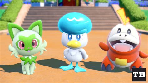 Best Starter Pokémon in Scarlet and Violet Sprigatito Fuecoco or