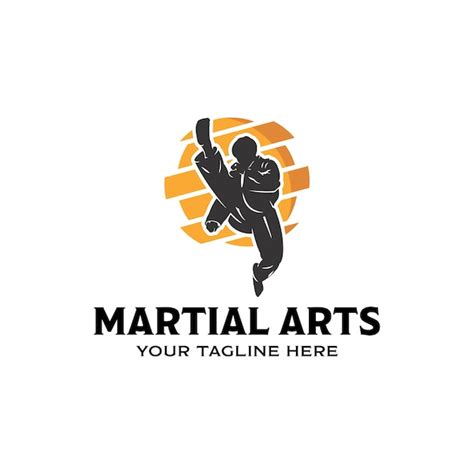 Premium Vector Kung Fu Master Or Martial Arts Logo Design Template
