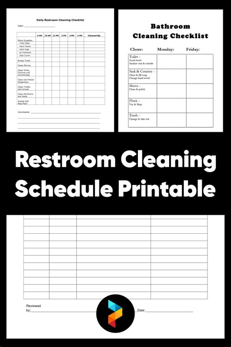 Bathroom Cleaning Log Sheet Template