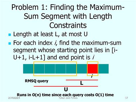 on the range maximum sum segment query problem ppt download