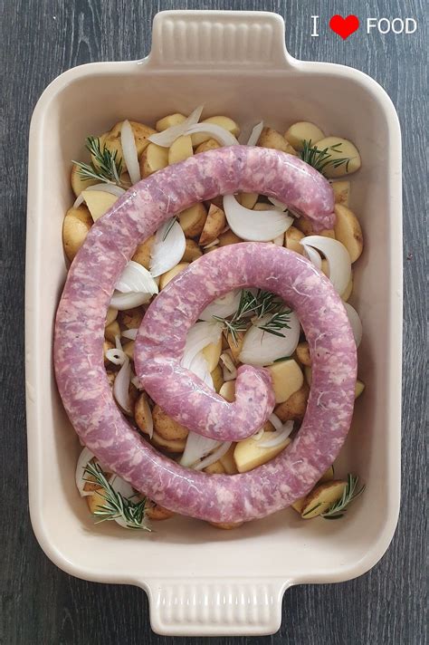 Saucisse De Toulouse Pommes De Terre Et Champignons Audrey Cuisine