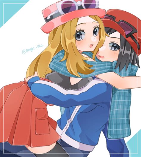 Serena And Calem Pokemon And 1 More Drawn By Rain Tonight 862