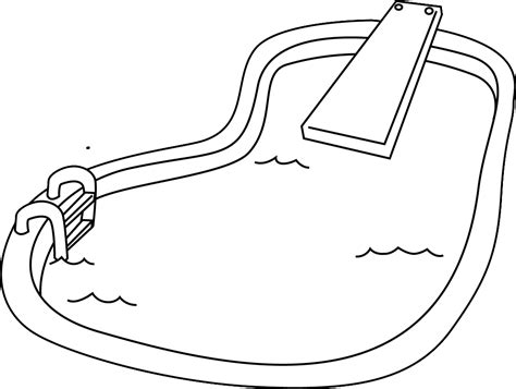 Desenho De Piscina Grande Para Colorir Tudodesenhos