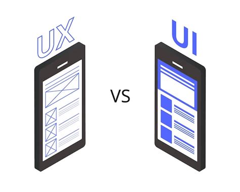 Premium Vector The Difference Between UX And UI Design