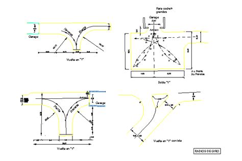 Car Turning Radius Diagram Dwg