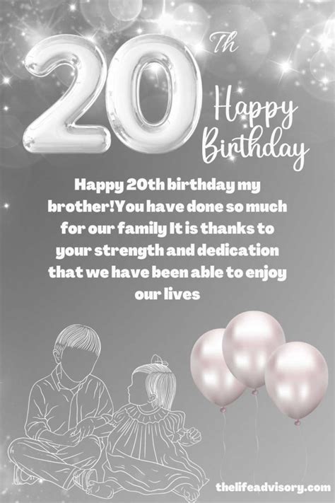 Happy 20th Birthday Wishes For Brother The Life Advisory