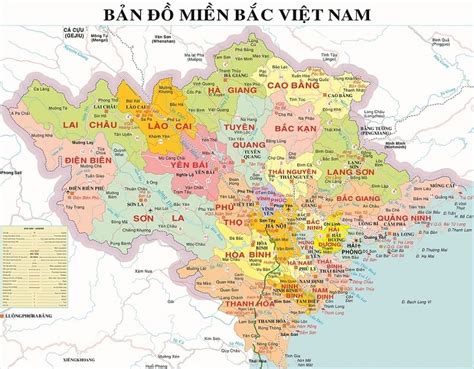 Top 10 bản đồ hành chính miền bắc mới nhất năm 2023 EU Vietnam