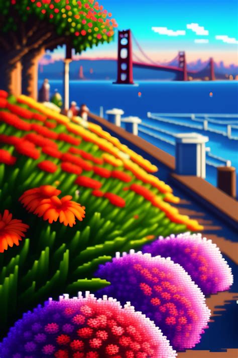 Lexica Pixel Art San Francisco Fisherman S Wharf 3d Pixel Art 4k