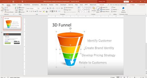 Free 3D Funnel Analysis PowerPoint Template