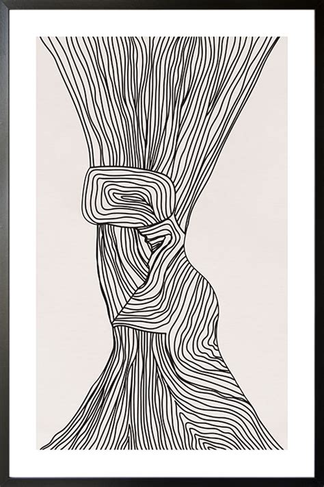 Abstract Doodle Lines Poster Artdesign