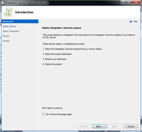 How To Deploy And Execute An Ssis Package From The Ssisdb Catalog