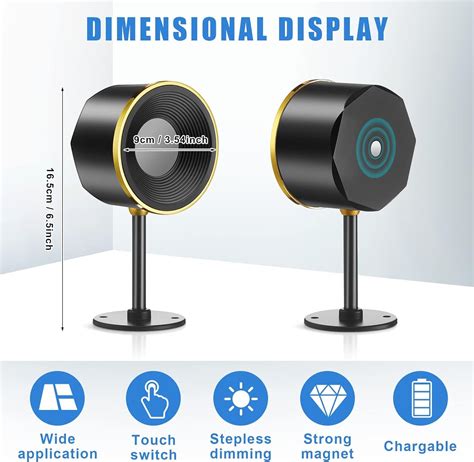 Yahenda Apliques de pared LED con batería recargable lámpara de pared
