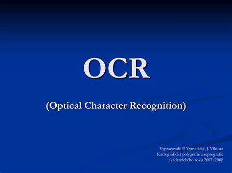 ppt ocr powerpoint presentation free download id 7011171