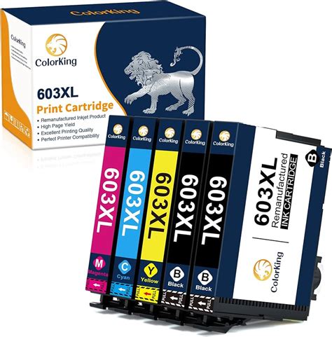 LxTek 603XL Compatible Ink Cartridge Replacement For Epson 603 XL For