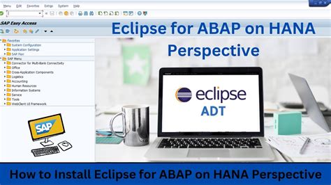 How To Install Eclipse For ABAP On HANA Perspective YouTube