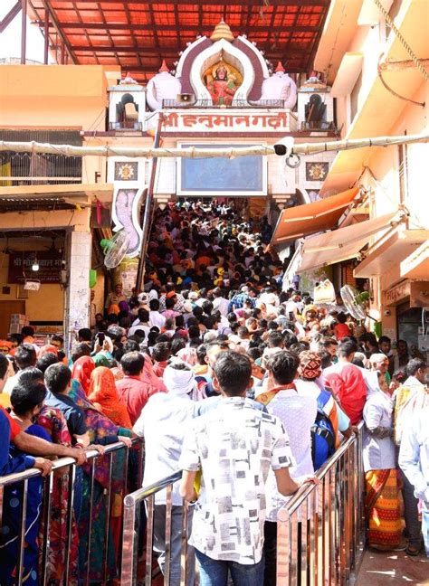 Devotees Throng Hanuman Garhi Temple On The Occasion Of The Ram Navami