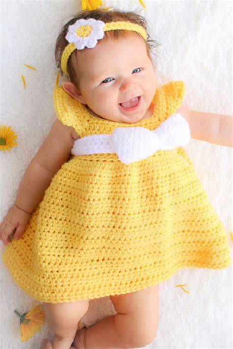 25 Free Crochet Baby Dress Patterns Blitsy