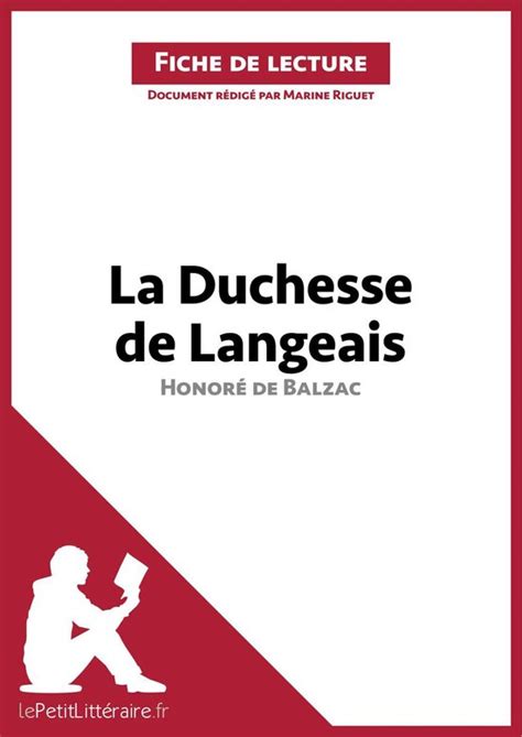 Fiche de lecture La Duchesse de Langeais d Honoré de Balzac Fiche de