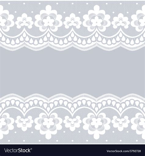 White Lace Borders Royalty Free Vector Image VectorStock
