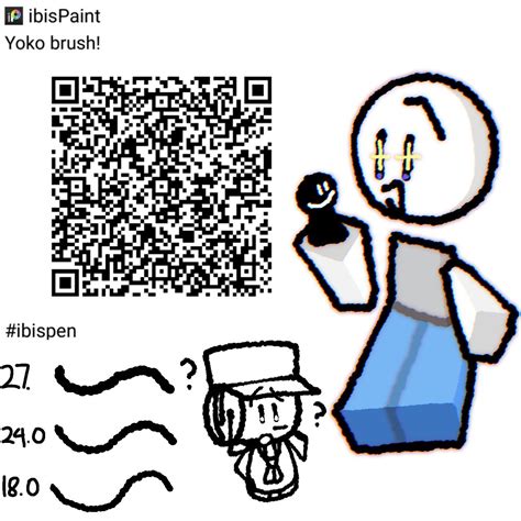 My Own Ibis Paint Qr Brush In Drawing Body Poses Coding Ibis