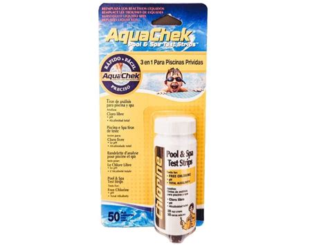 Tiras analíticas Aquachek de cloro pH y alcalinidad total Naturclara