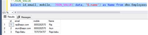 Create Table With Json Type In Sql Server 2016