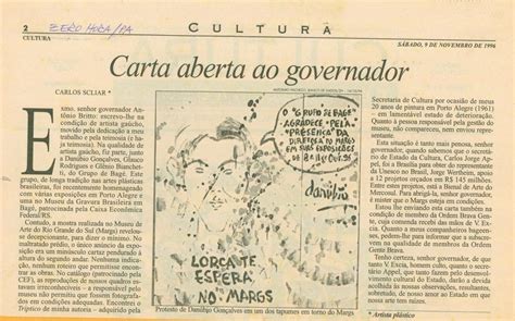Carta aberta ao governador Sobre protesto de Danúbio Gonçalves