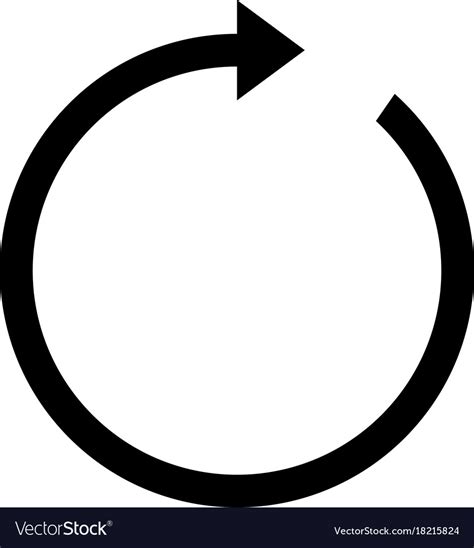 Rotate Arrow Icon Royalty Free Vector Image VectorStock
