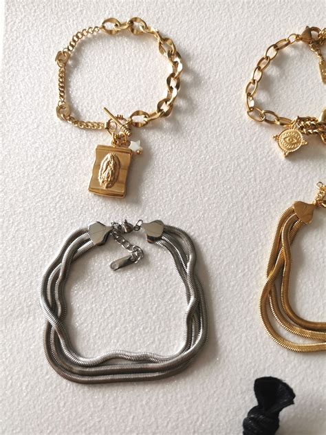 Pulseiras Douradas E Prateadas Maria Cotovia