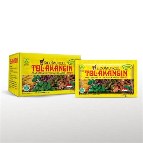 Jual TOLAK ANGIN CAIR Plus Madu Per Dus Isi 12 Sachet Obat Herbal