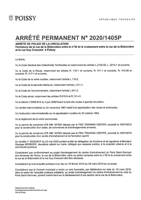 Calaméo Arrêté permanent de circulation Fermeture de la rue de la