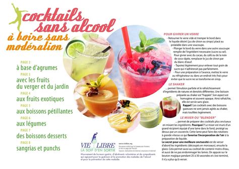 Cocktails Sans Alcool Pr Parer L Avance Z Ro Alcool