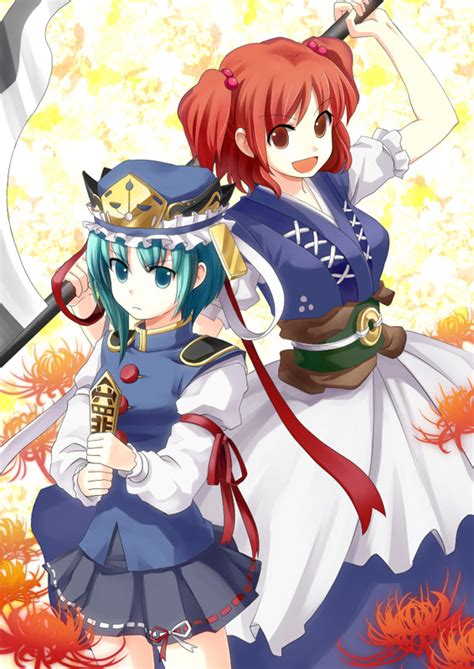 Shiki Eiki And Onozuka Komachi Touhou Drawn By Sigina Danbooru