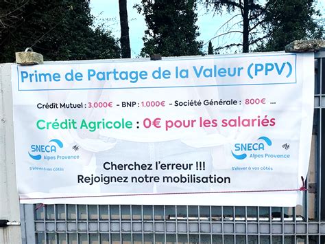 Prime De Partage De La Valeur PPV Le SNECA Se Mobilise